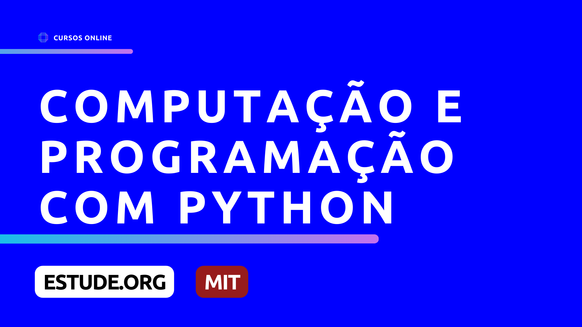 Introdução à Ciência da Computação e Programação em Python - MIT (6. ...